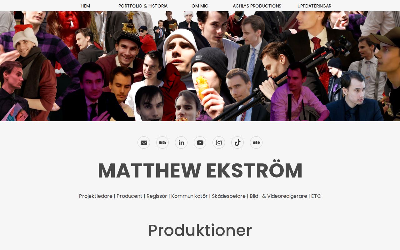 Matthew Ekström - Projektledare & Medieproducent